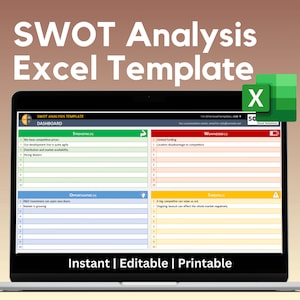 SWOT Analysis Excel Template | Strengths, Weaknesses, Opportunities ...