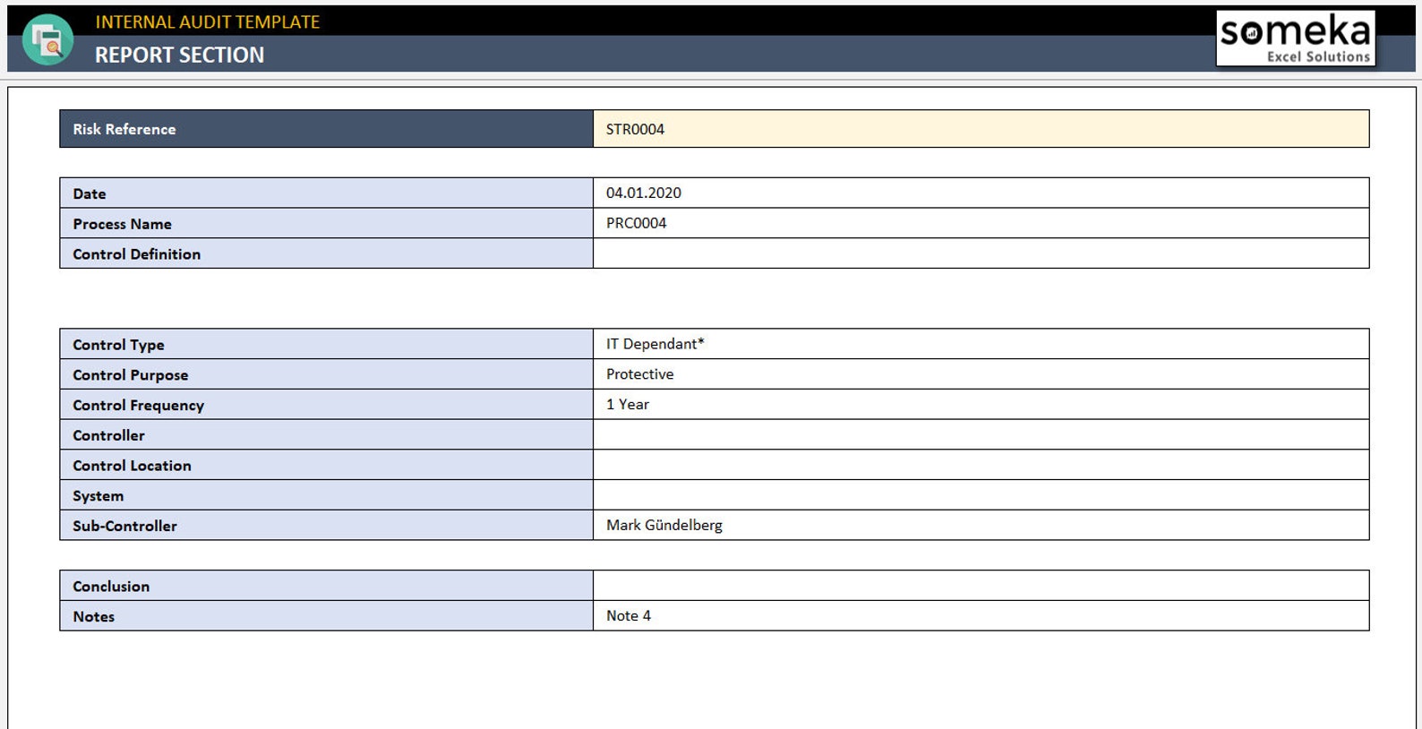 Internal Audit Excel Template: Audit Dashboard & Report - Etsy