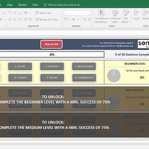 Excel Formulas Practice Exercises Template | Full Package | Practice Workbook - Learn by Doing ...