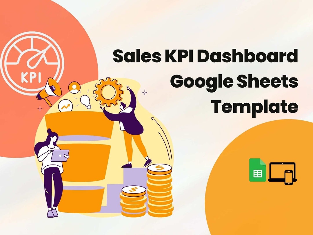 Sales KPI Dashboard | Google Sheets Template | Dynamic Key Performance ...