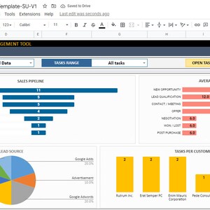 CRM Template | Google Sheets | Customer Relationship Management - Etsy