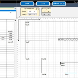 Automated Floor Plan Excel Template: Single-user License - Etsy