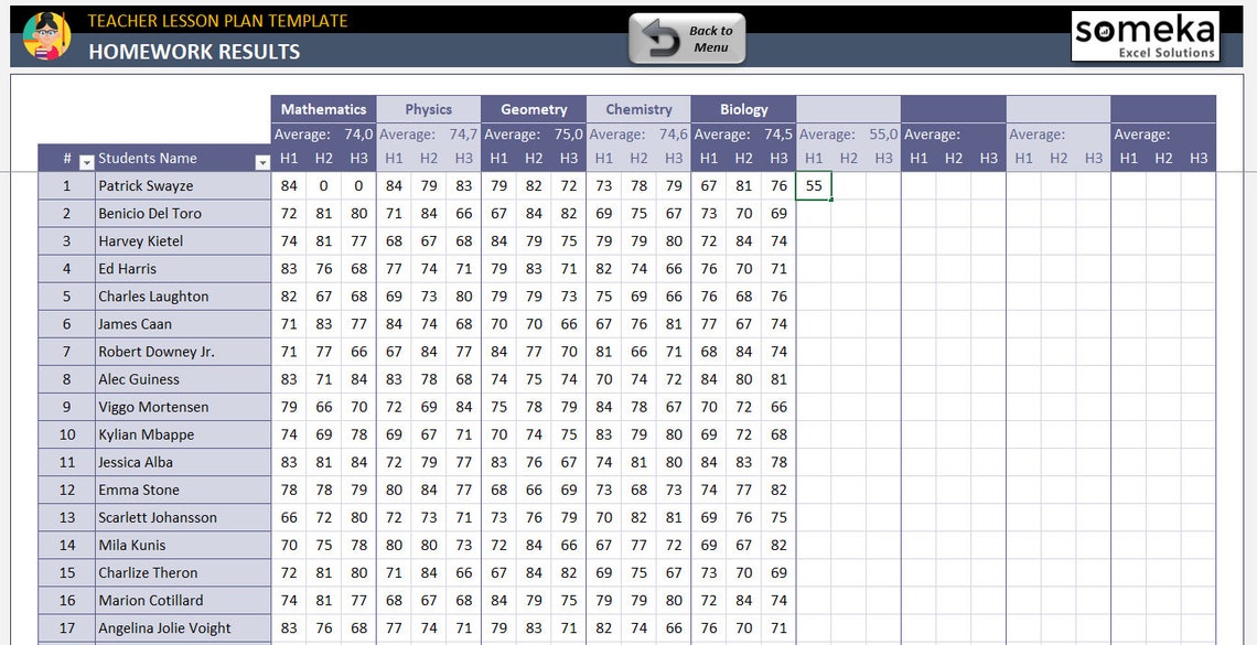 Teacher Lesson Plan Excel Template: Weekly & Daily Planner (digital) - Etsy