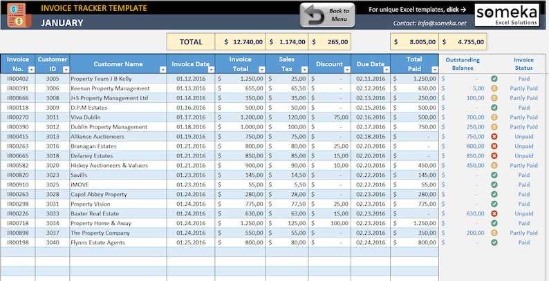 Excel receipt tracker budget template - graphickool