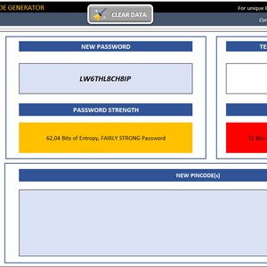 Random Password and Pincode Generator Password Generator | Etsy