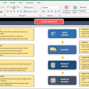 Order Planning & Invoicing Template Excel Template Inventory Management ...
