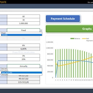 Annuity Calculator: Payment Schedule Excel Template - Etsy