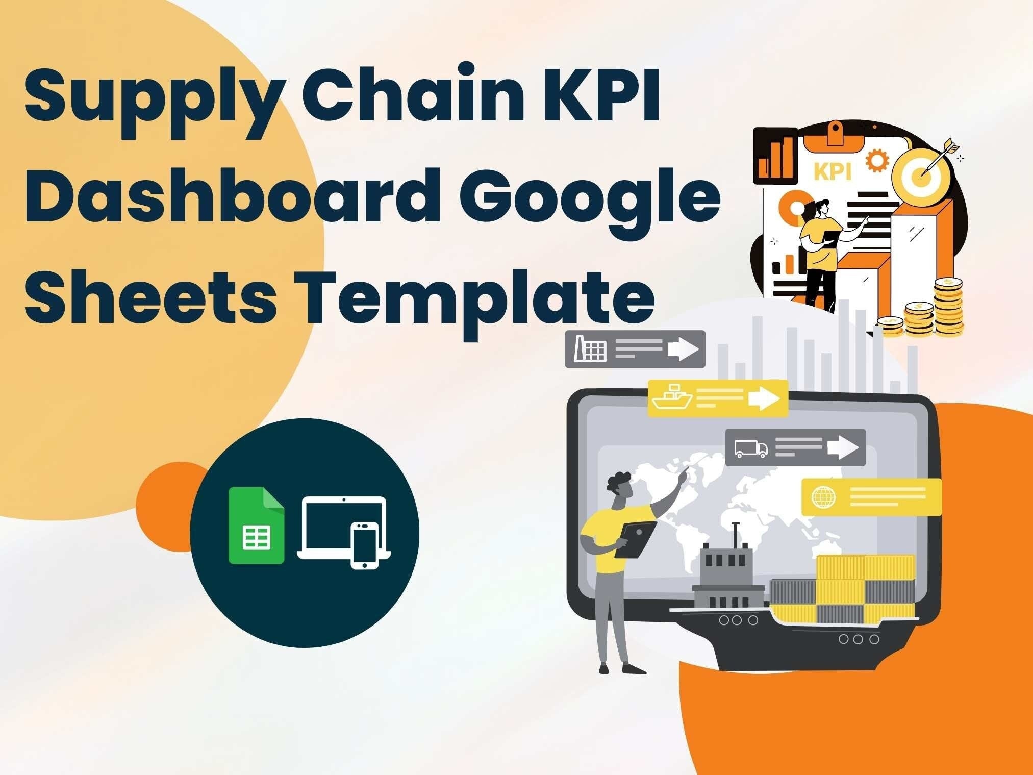 Supply Chain & Logistics KPI Dashboard Google Sheets - Etsy