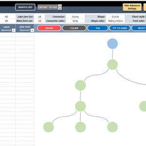 Network Diagram Excel Template: Topology Diagram Creator - Etsy
