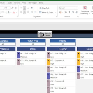 Sprint Planning Dashboard | Excel Template | Agile Project Management ...