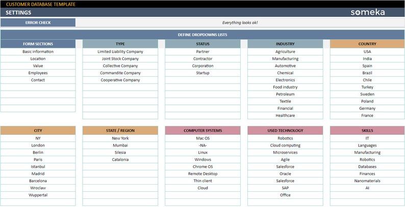 Customer Database | Google Sheets Template | Manage Your Customer ...