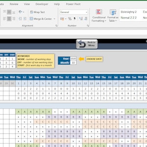 Employee Rotation Schedule Excel Template: Staff Planner Worksheet - Etsy