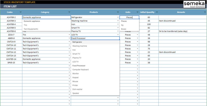 Stock & Inventory Tracker | Stock Tracking in Google Sheets | Stock ...