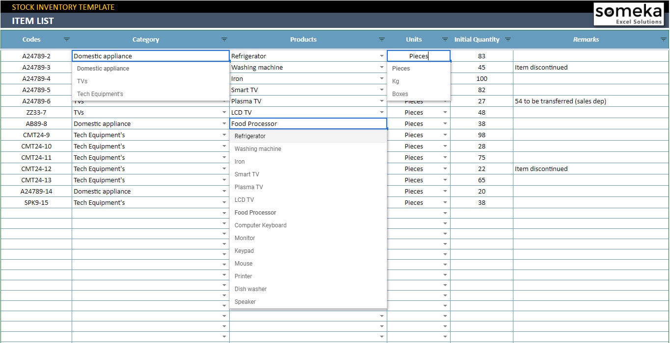 Stock & Inventory Tracker | Stock Tracking in Google Sheets | Stock ...