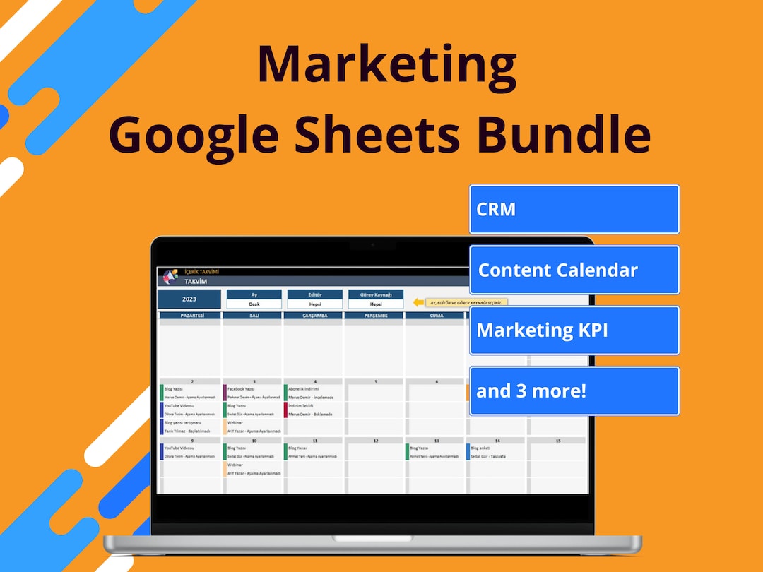 Marketing Templates Bundle in Google Sheets | Top Selling Marketing ...