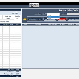 Order Planning & Invoicing Template | Excel Template | Inventory ...