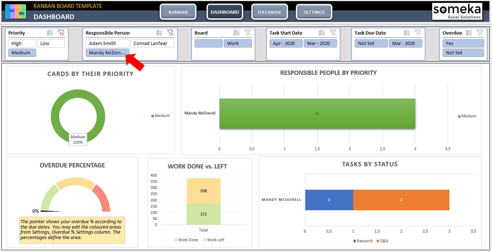 Kanban Board Excel Template Agile Project Management Task - Etsy