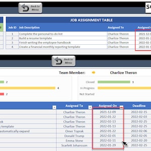 Team to Do List Excel Template: Task Tracker & Dashboard - Etsy