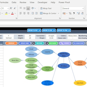 Mind Map Maker Map Maker Brainstorming Chart Maker Excel Templates ...