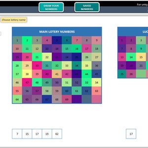 Lottery Simulator Lottery Boards Excel Template Draw Set of Lottery ...