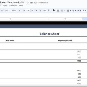 Balance Sheet Google Sheets Template | Printable Balance Sheet ...