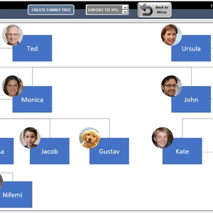Family Tree Maker With Photos Professional Worksheet Excel Template ...