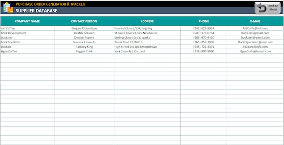 Template PO tracker Tracking software Purchase order tracker Purchase ...