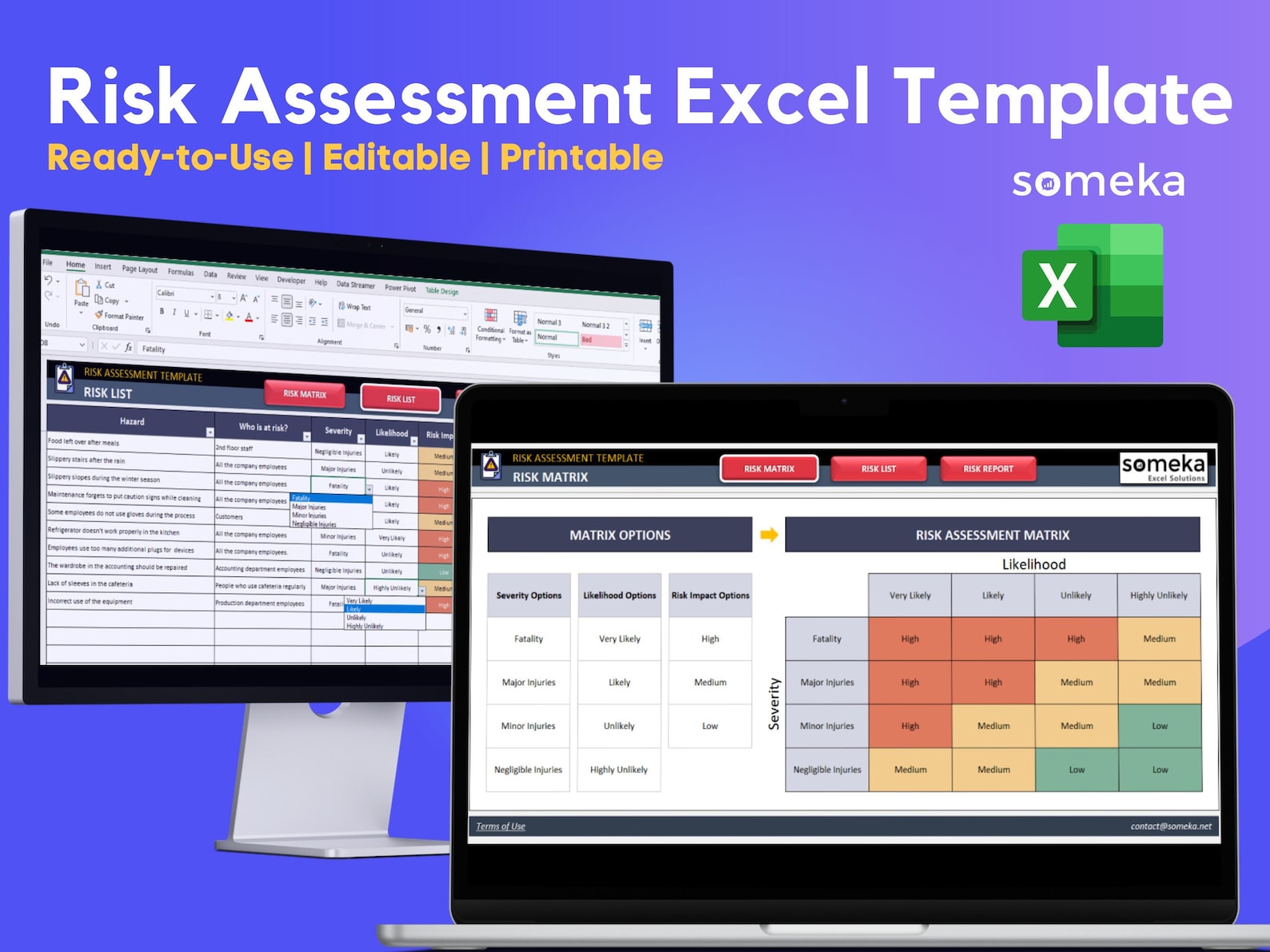 Risk Assessment Excel Template: HIRA Risk Management Tool - Etsy UK