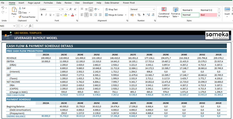 LBO Model Excel Template: Investment Valuation & Analysis - Etsy