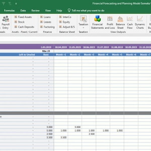 Financial Forecasting and Planning Model Excel for Business Financial ...