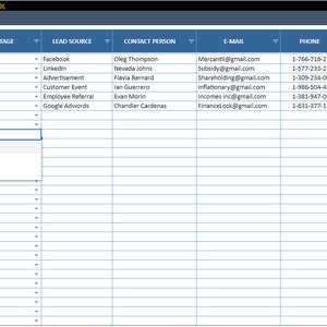 CRM Template | Google Sheets | Customer Relationship Management - Etsy