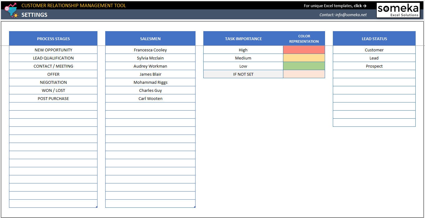 Crm Excel Template Customer Relationship Management Database Etsy Canada