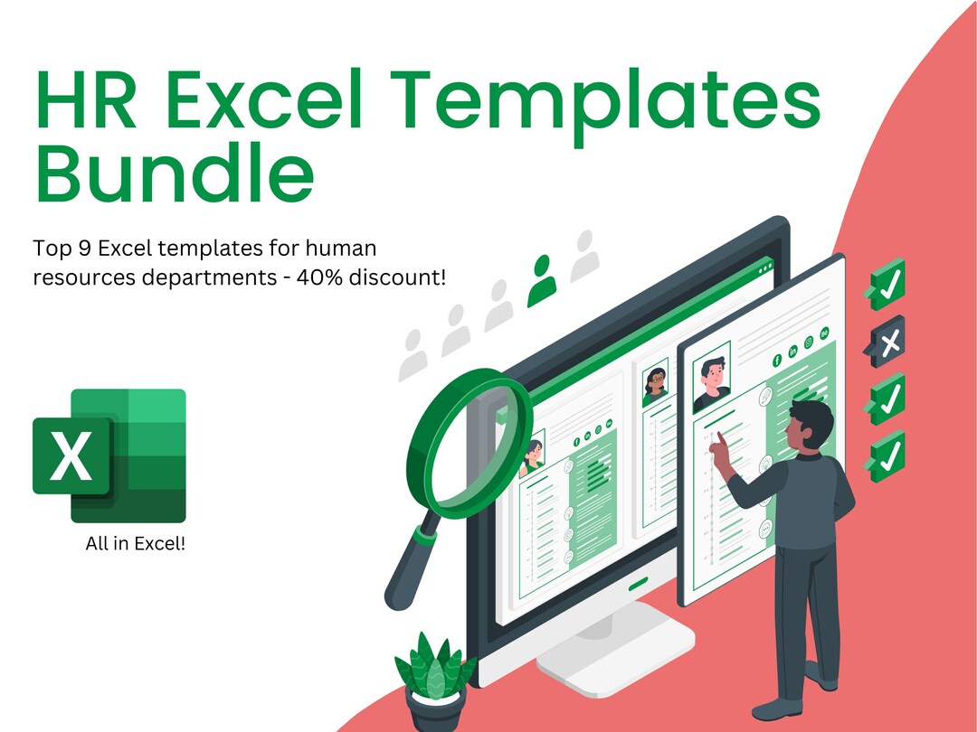 Human Resources Excel Templates Bundle Discount Human Resources Tools ...