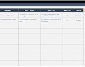 5 Why Template Excel