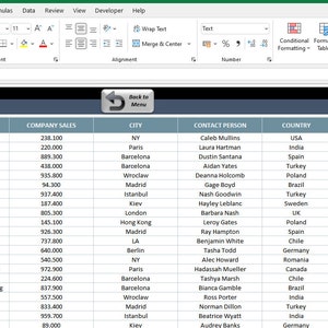 Customer Database Excel Template: Business Tool Spreadsheet - Etsy