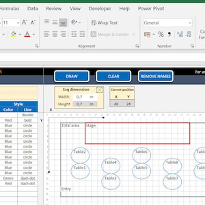 Automated Floor Plan Excel Template: Single-user License - Etsy