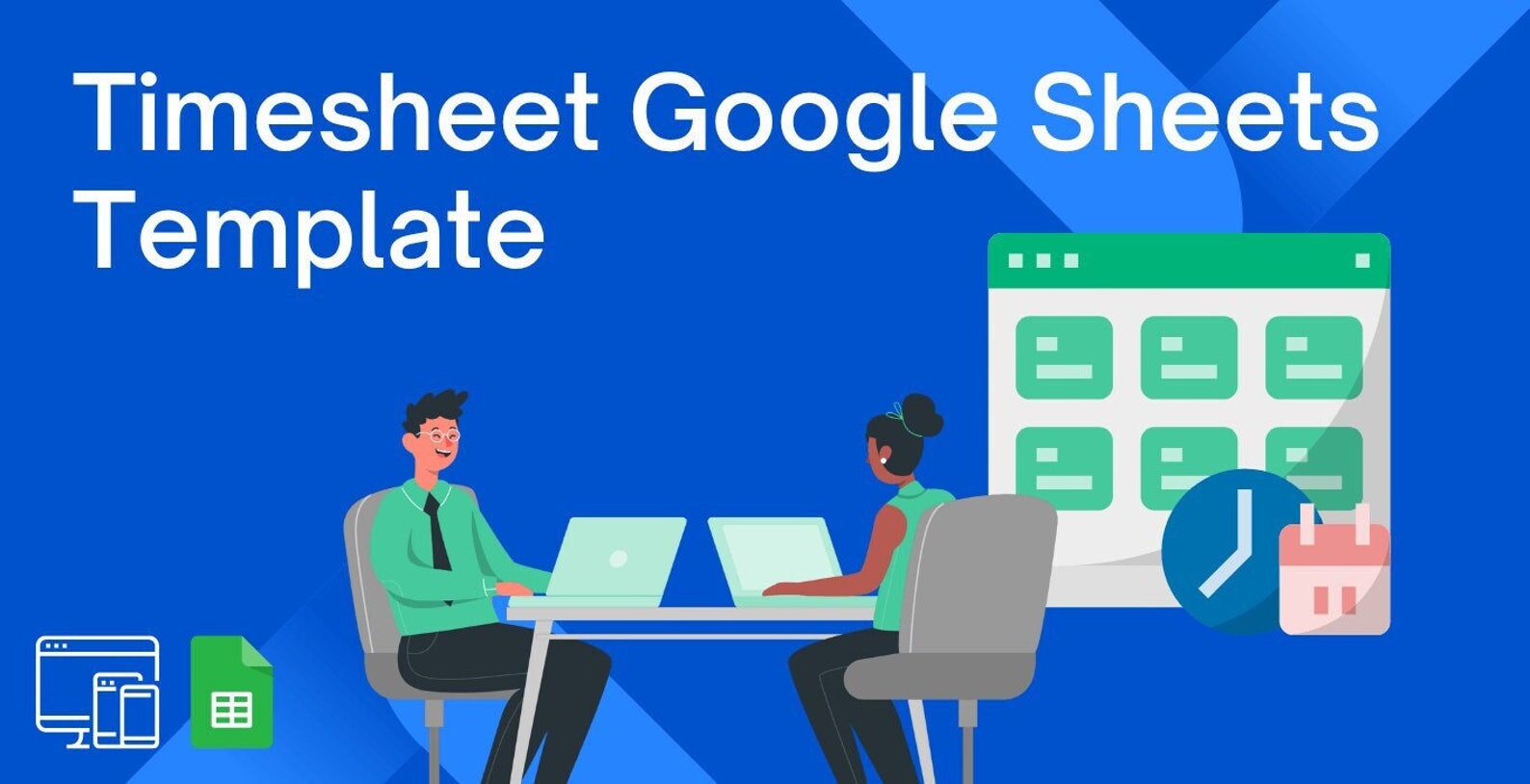 Automated Timesheet Google Sheets Template | Monthly Time Tracking - Etsy