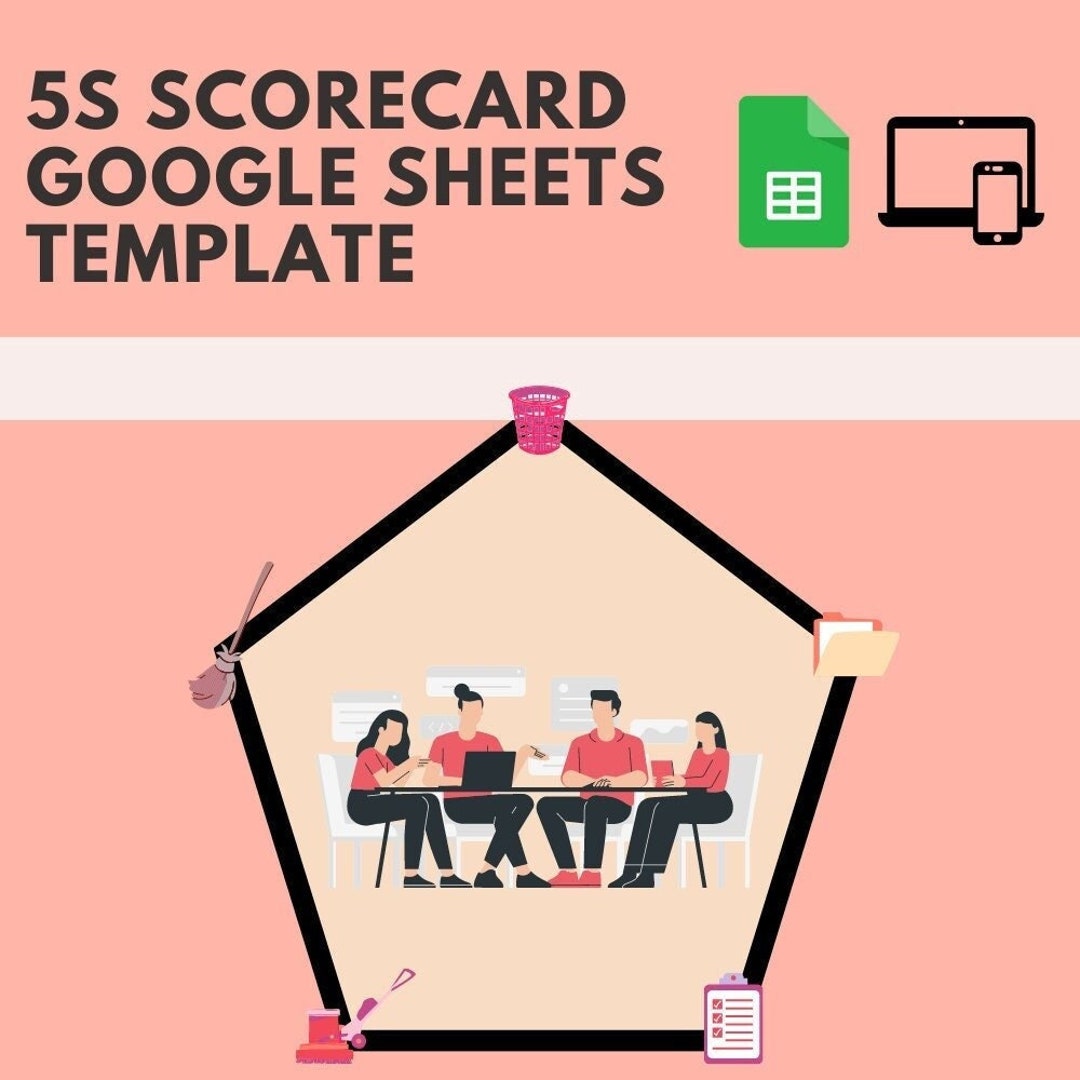 5S Audit Scorecard: Google Sheets Template (printable) - Etsy