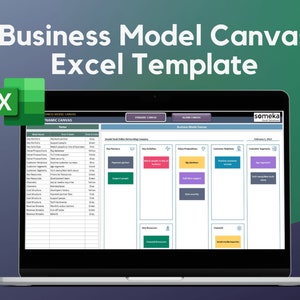 Business Model Canvas Excel Template: Strategic Planning Tool - Etsy