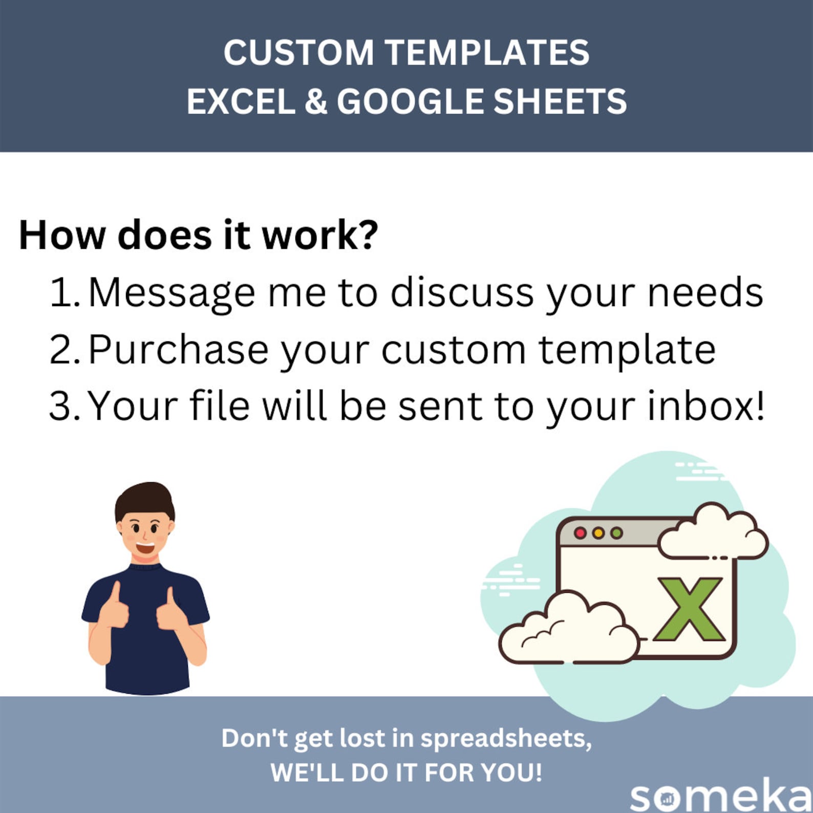 Custom Excel Templates Custom Google Sheets Templates - Etsy