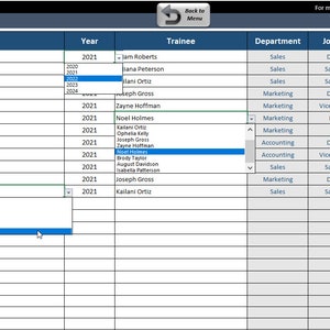 Employee Training Template Training Tracker Employee Training Employee ...