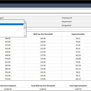 Payroll Calculator Excel Template to Calculate Taxes and - Etsy