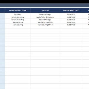 Employee Evaluation | Google Sheets Template | Performance Review Tool ...