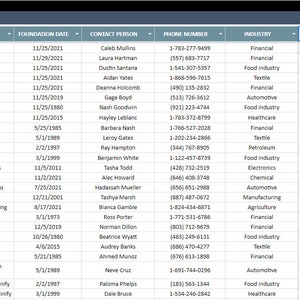 Customer Database | Google Sheets Template | Manage Your Customer ...