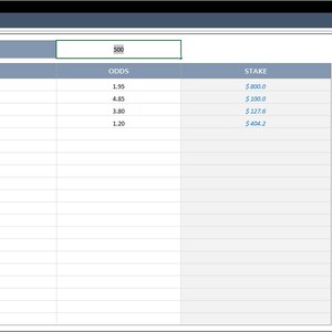 Sports Arbitrage Calculator | Excel Template to Calculate Odds and ...