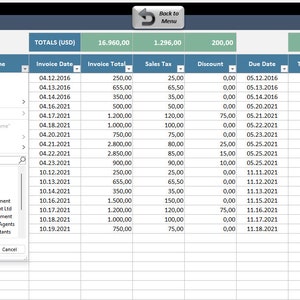 Invoice Tracker Printable Spreadsheet Invoice Spreadsheet Business ...
