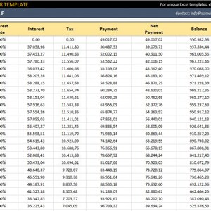 Annuity Calculator: Payment Schedule Excel Template - Etsy
