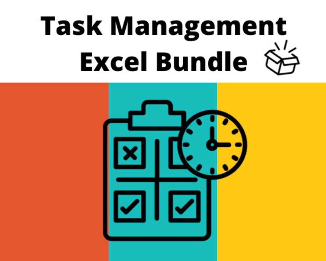 Task Management Excel Templates Bundle Discount Schedule - Etsy