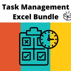 Task Management Excel Templates Bundle Discount Schedule and Organize ...
