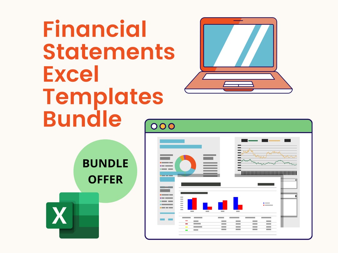 Financial Statements Excel Templates Bundle | Discount | Profit and ...